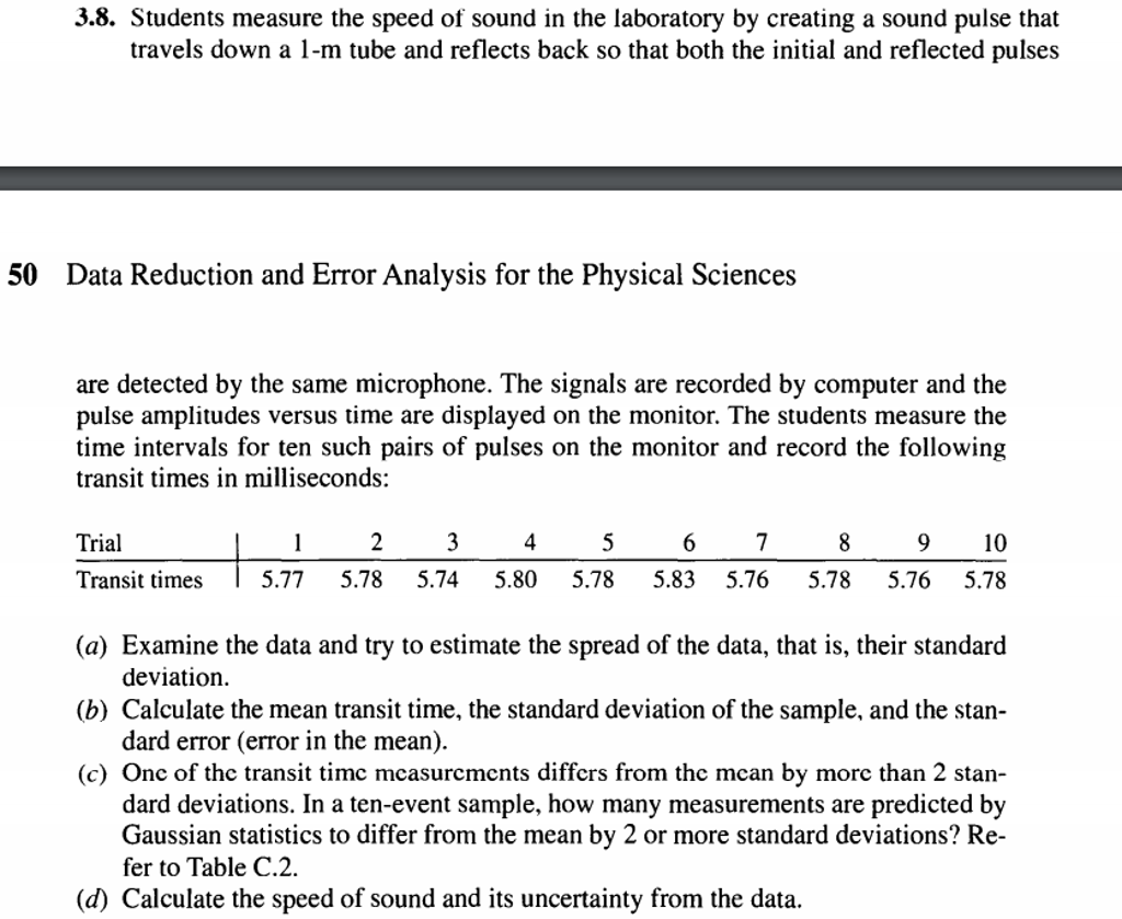 Solved Please answer question 3.8 from Bevington and | Chegg.com