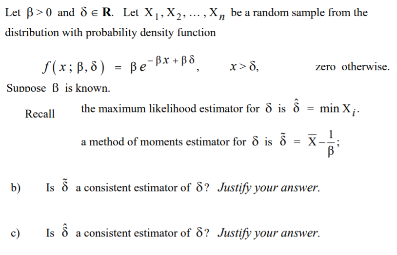 Solved Let ?> 0 and ? e R. Let XI, X2, , distribution with | Chegg.com