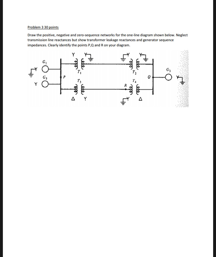 Solved Draw The Positive Negative And Zero Sequence