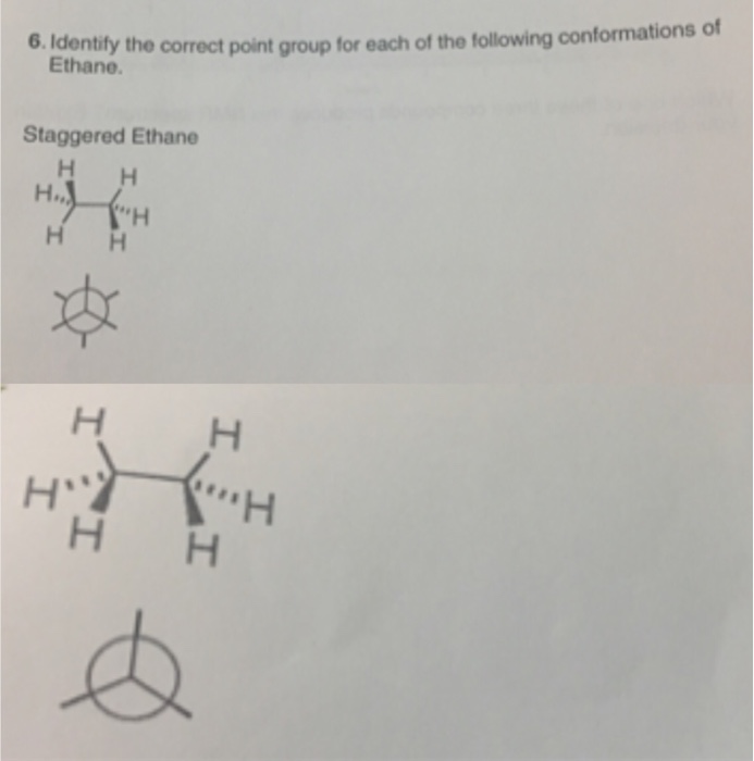 Solved Identify the correct point group for each of the | Chegg.com