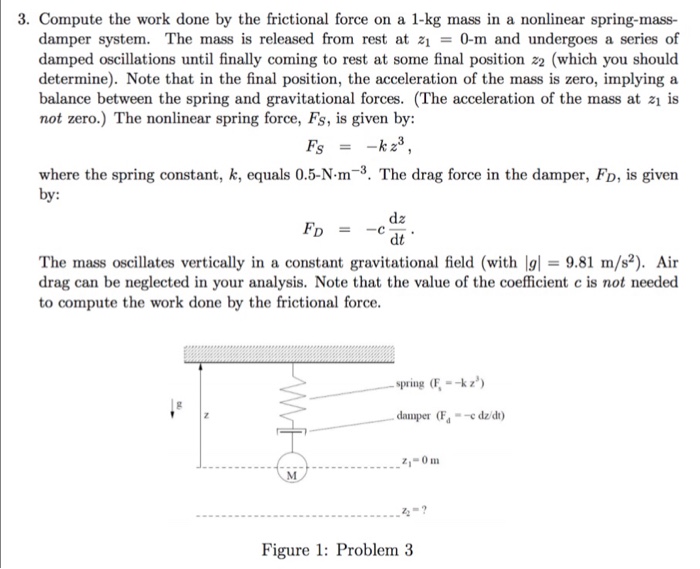 Solved Compute the work done by the frictional force on a | Chegg.com