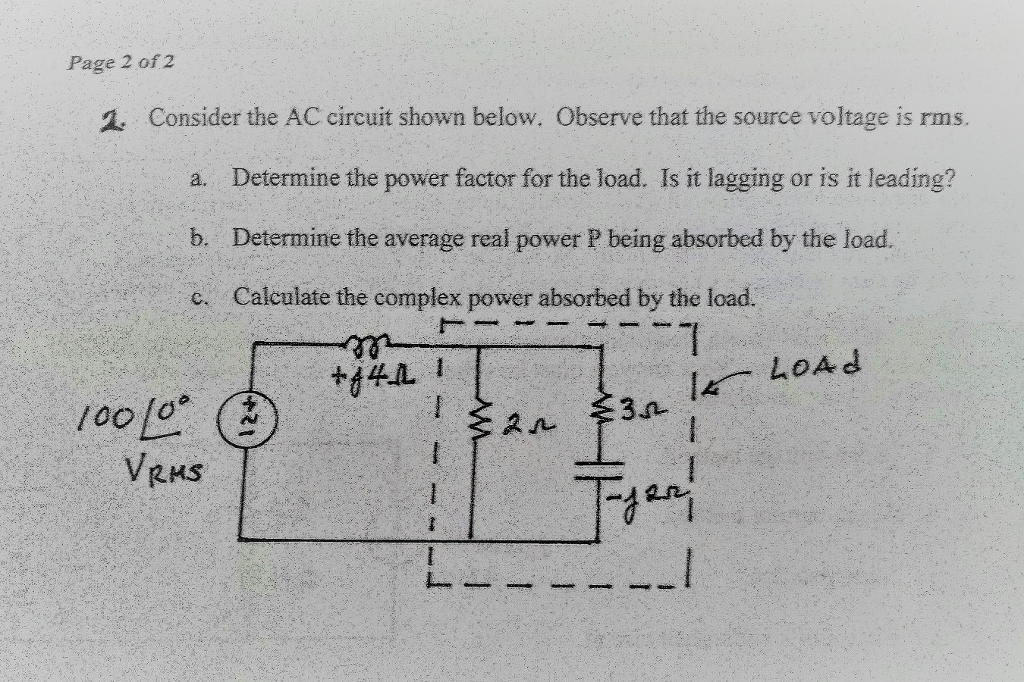 Solved Consider the AC circuit shown below. Observe that the | Chegg.com