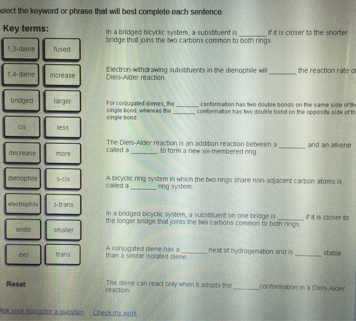 Solved In a bridged bicyclic system, a substituent is if | Chegg.com