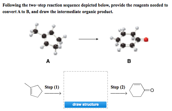 Solved Following the two-step reaction sequence depicted | Chegg.com
