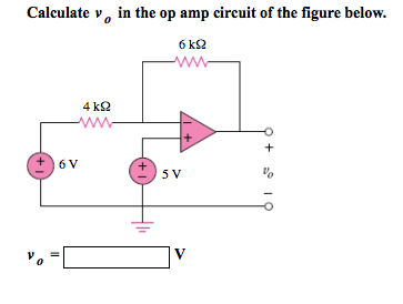 Solved Calculate v0 in the op amp circuit of the figure | Chegg.com