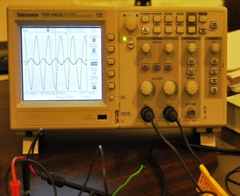 Solved 4. Connect Vin to one channel of the oscilloscope and | Chegg.com