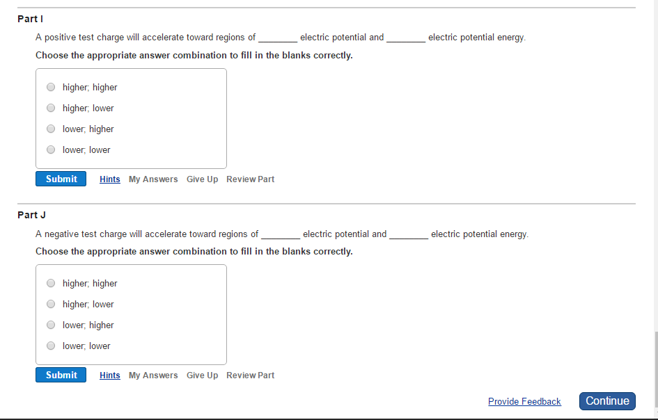 Solved Electric Potential Energy versus Electric Potential | Chegg.com