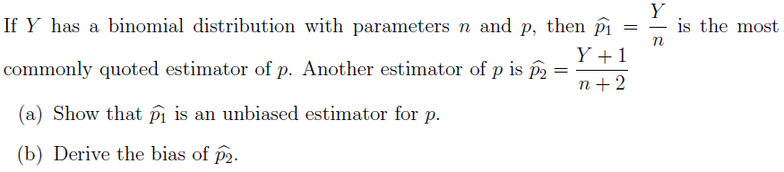Solved If Y has a binomial distribution with parameters n | Chegg.com