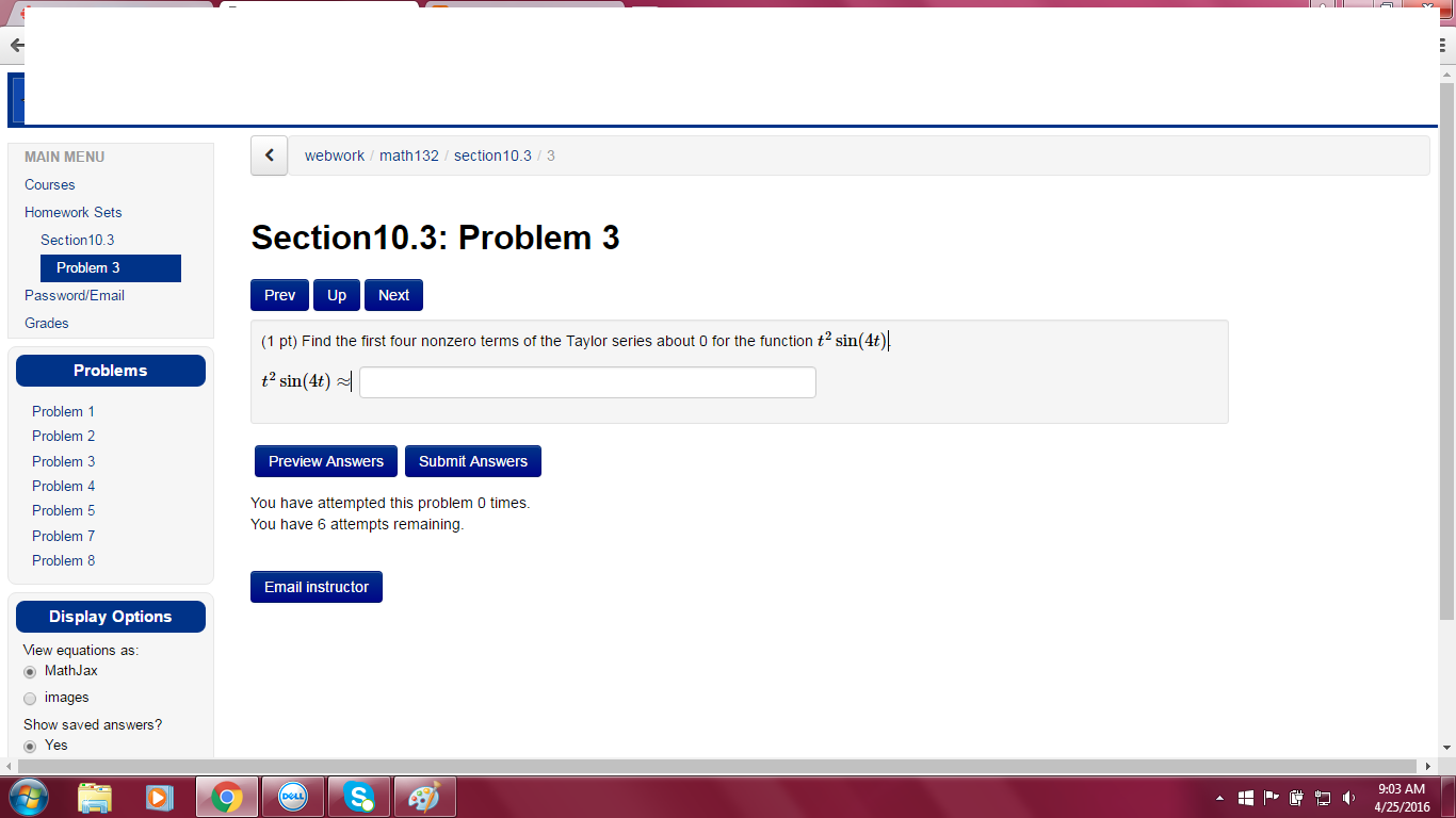 Solved Find the first four nonzero terms of the Taylor | Chegg.com