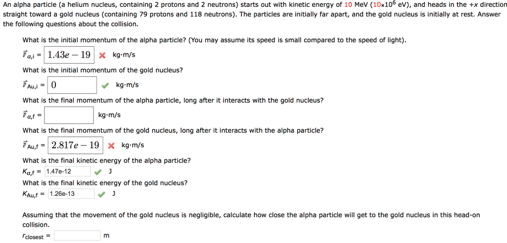 Solved An alpha particle (a helium nucleus, containing 2 | Chegg.com