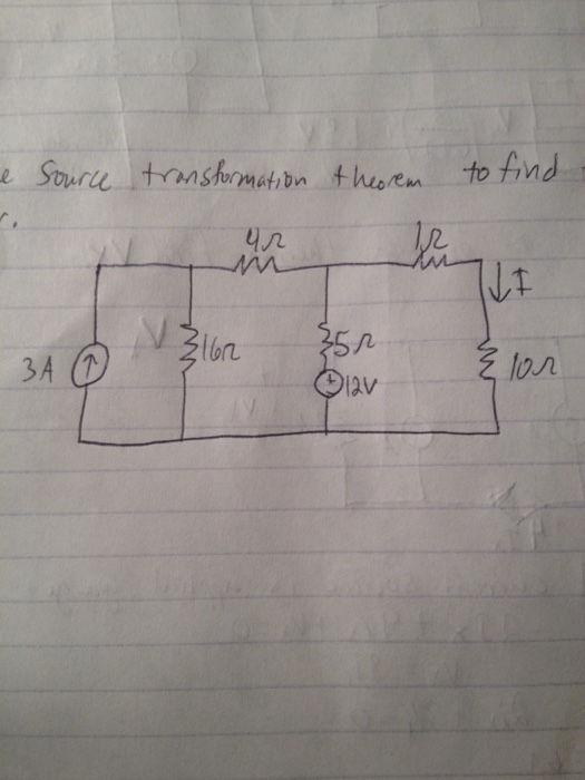 Solved By Using Source Transformation Theorem Find The