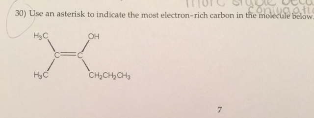 Solved Use an asterisk to indicate the most electron-rich | Chegg.com