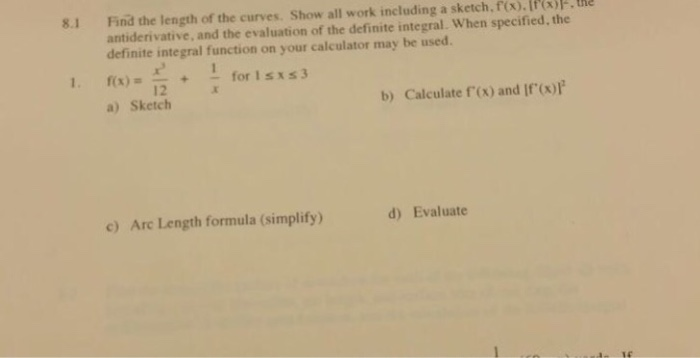 Solved Find the length of the curves. including a sketch, | Chegg.com