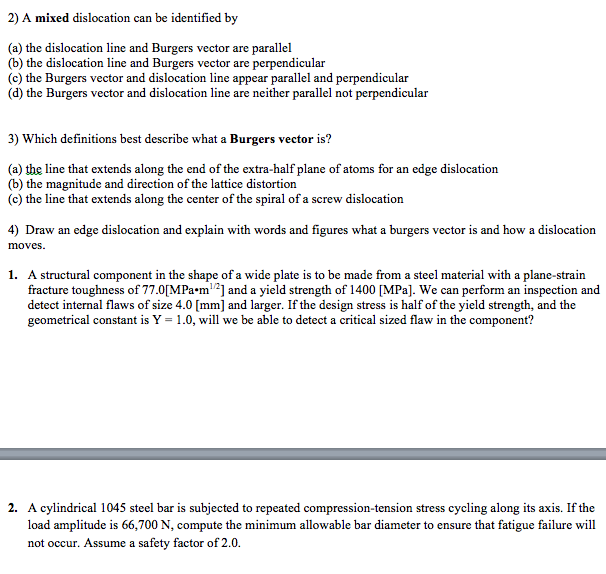 Solved 2. Fill in the blank spaces below for the features of | Chegg.com