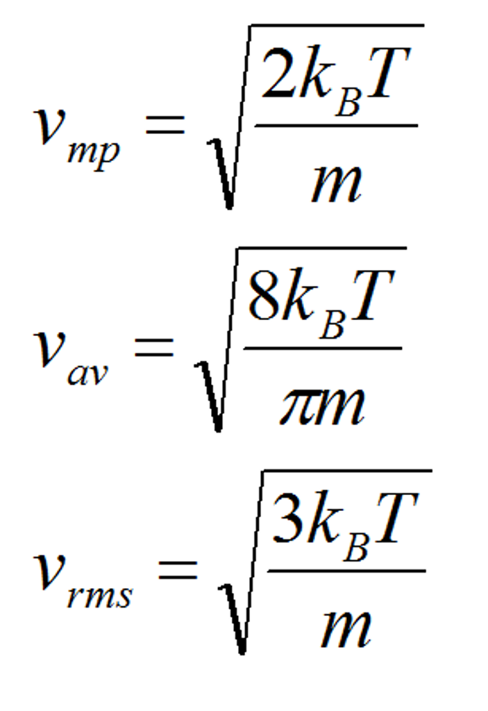 Solved Prove these three equations V_mp = root 2k_B T/m | Chegg.com