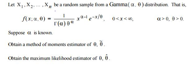 Solved Let X1 X2 Xn Be A Random Sample From A