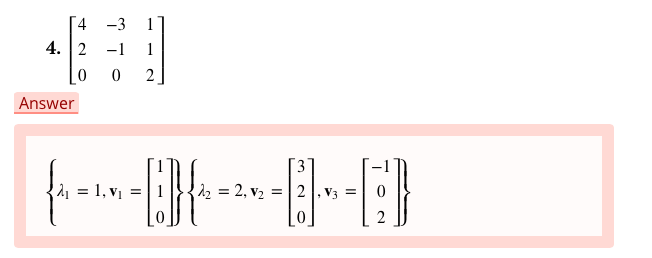 Solved Exercises Compute the eigenvalues and eigenvectors of | Chegg.com
