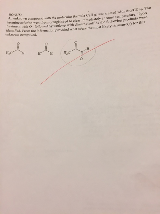 Solved An unknown compound with the molecular formula | Chegg.com