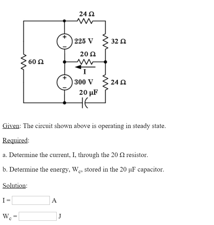 Solved: The Circuit Shown Above Is Operating In Steady Sta... | Chegg.com