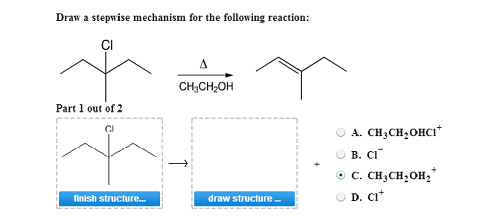 Draw a stepwise mechanism for the following reaction: | Chegg.com
