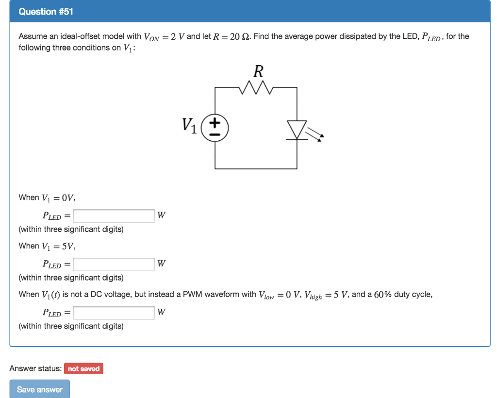 Solved Assume an ideal-offset model with V_ON = 2 V and let | Chegg.com