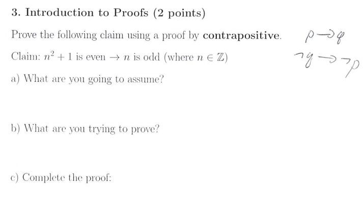 Solved 3. Introduction to Proofs (2 points) Prove the | Chegg.com