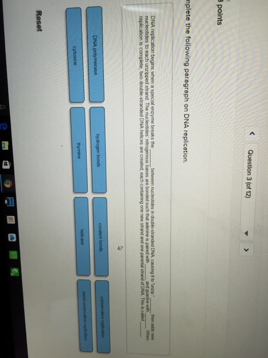 Solved Complete the following paragraph on DNA replication. | Chegg.com Solved Complete the following paragraph on DNA replication. | Chegg.com