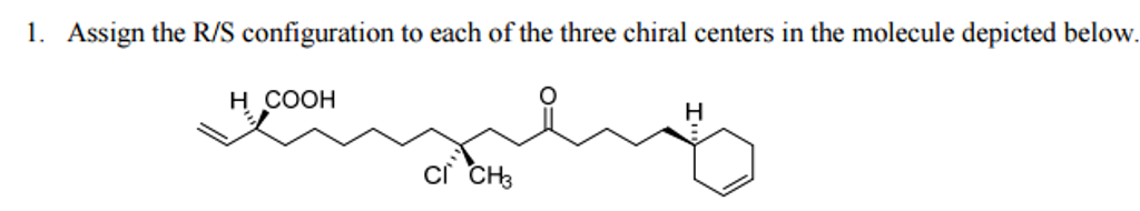 Solved Assign the R/S configuration to each of the three | Chegg.com