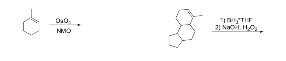 Solved OsO4 NMO 1) BH3 THF 2) NaOH, H202 | Chegg.com