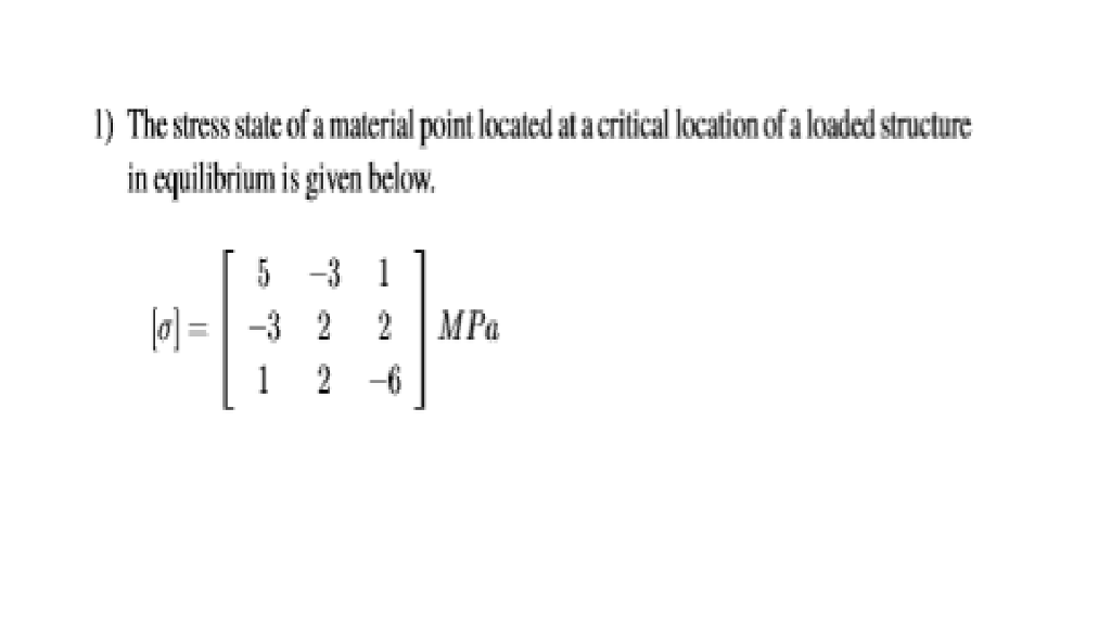 Solved 5) Determine principal stresses and corresponding | Chegg.com Solved 5) Determine principal stresses and corresponding | Chegg.com