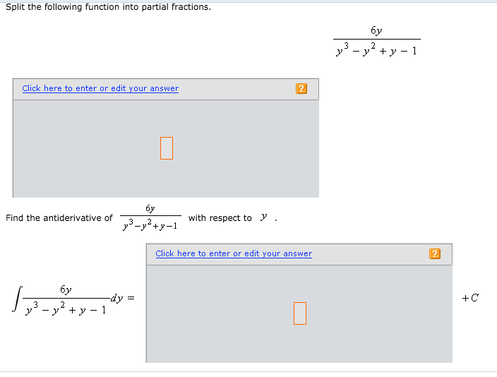 Solved Split the following function into partial fractions. | Chegg.com