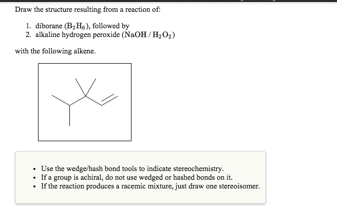 Solved Draw the structure resulting from a reaction of: | Chegg.com