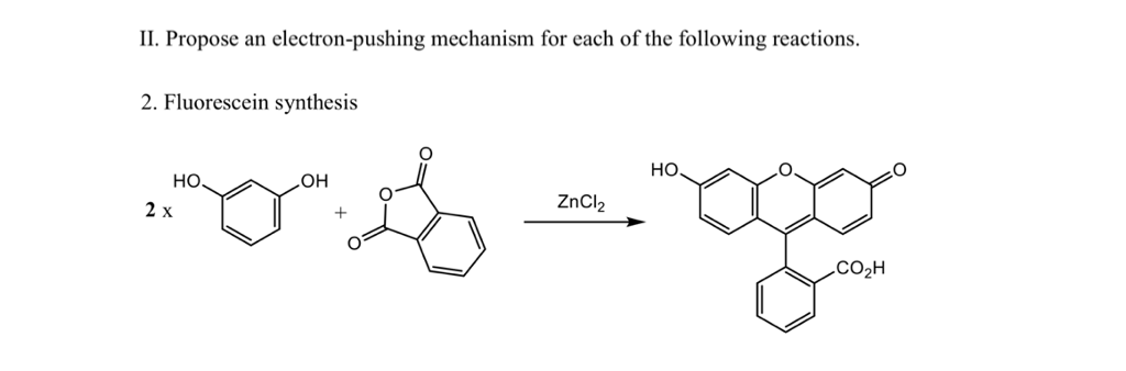 Solved II. Propose an electron-pushing mechanism for each of | Chegg.com