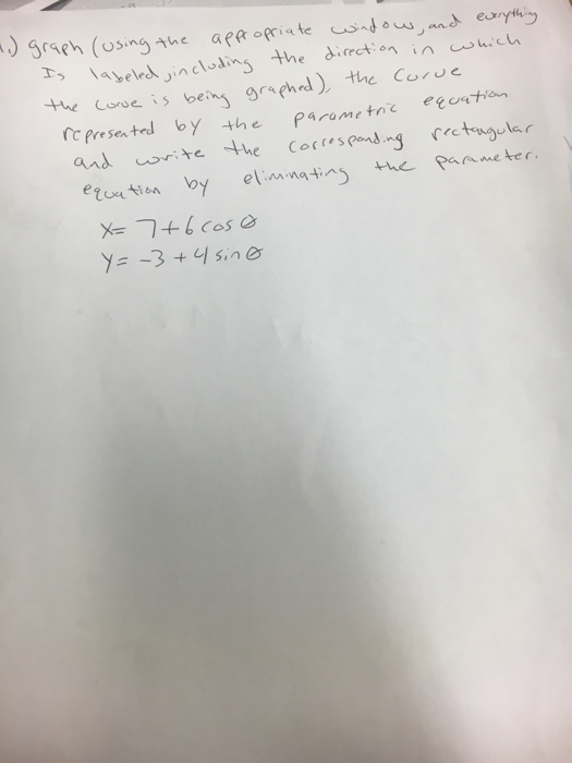 Solved Graph (using the appropriate window, and everything | Chegg.com