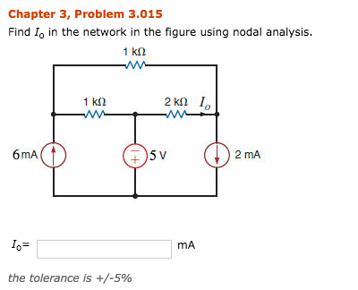 Solved Find I_0 in the network in the figure using nodal | Chegg.com