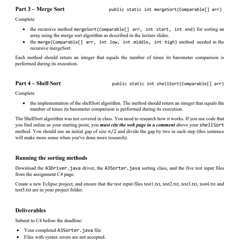 Solved In this assignment, you are to implement different | Chegg.com