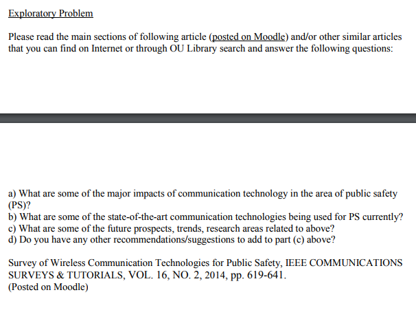 Solved Exploratory Problem Please read the main sections of | Chegg.com