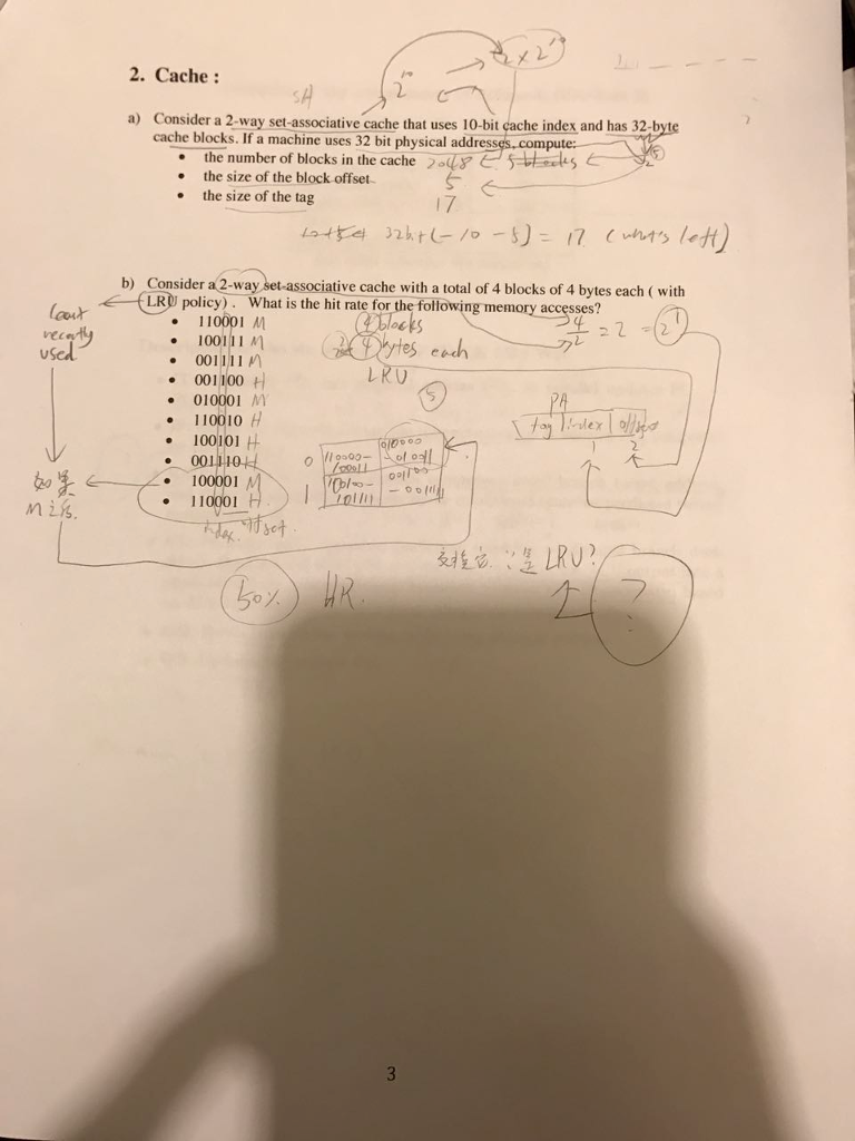 Solved Consider a 2-way set-associative cache that uses | Chegg.com