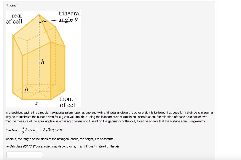 Solved 1 point) trihedral rear of cell front of cell In a | Chegg.com