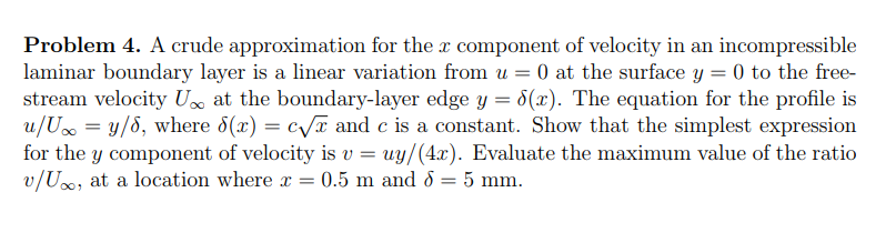 Solved Problem 4. A crude approximation for the component of | Chegg.com