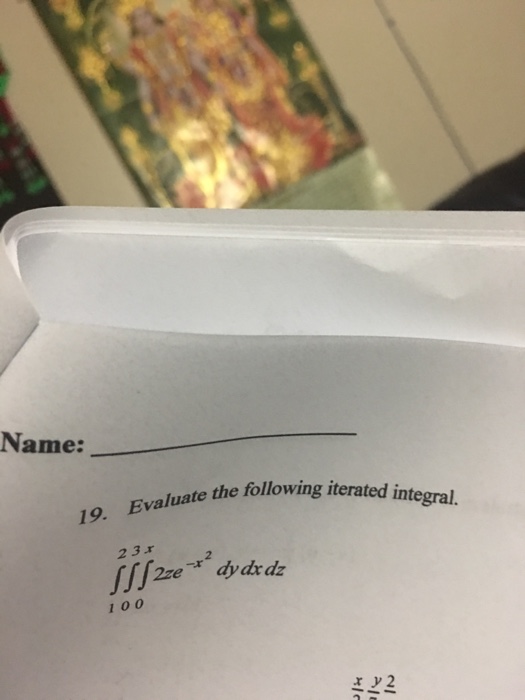 Solved Evaluate the following iterated integral. | Chegg.com Solved Evaluate the following iterated integral. | Chegg.com