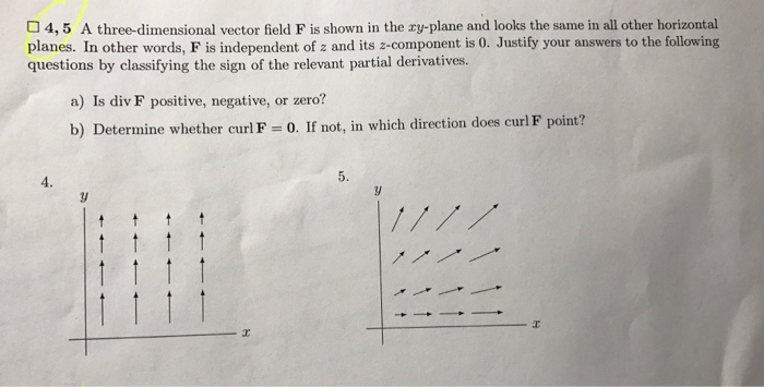 A three-dimensional vector field F is shown in the | Chegg.com