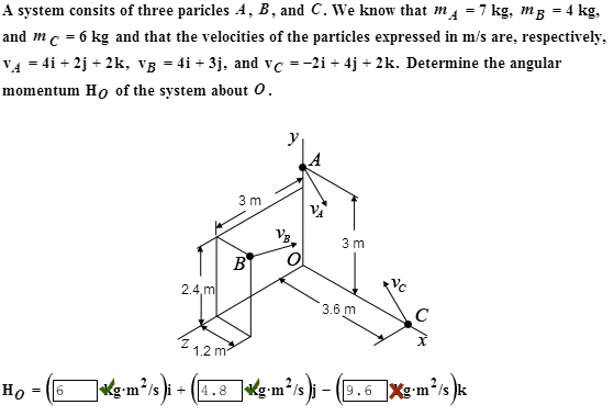 Solved A system consists of three particles A, B, and C. We | Chegg.com