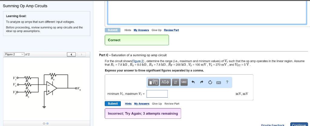 Solved To analyze op amps that sum different input voltages. | Chegg.com