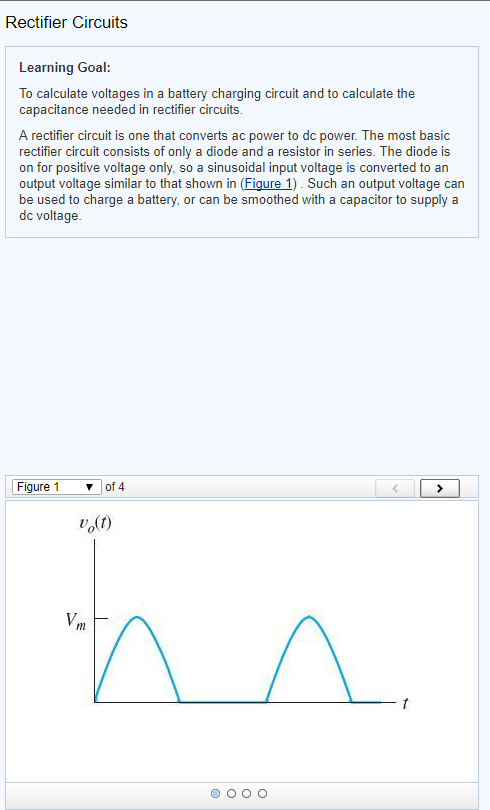 Solved Rectifier Circuits Learning Goal: To calculate | Chegg.com