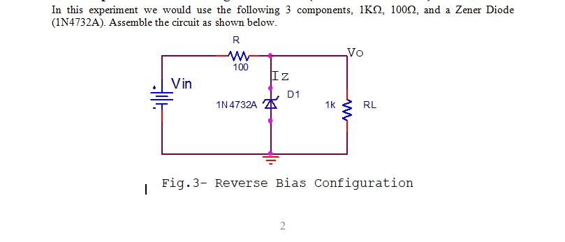Solved PART A Find Iz and Vo if Vin =3V and Vin =8V for | Chegg.com