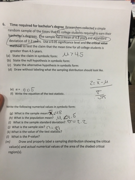 Solved Researchers collected a simple random sample of the | Chegg.com