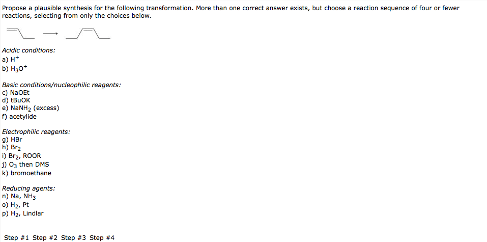 Solved Propose a plausible synthesis for the following | Chegg.com