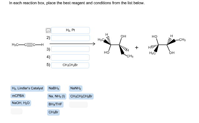 Solved: In Each Reaction Box, Place The Best Reagent And C... | Chegg.com