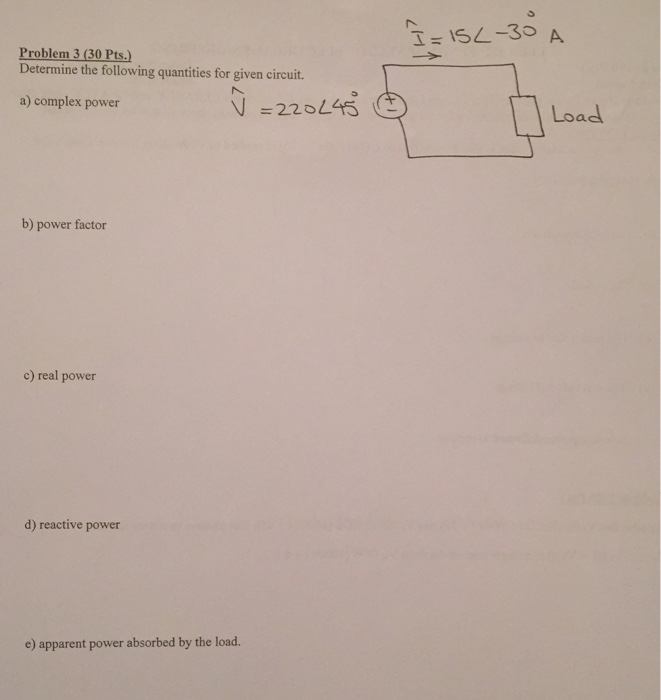 Solved Determine the following quantities for given circuit. | Chegg.com